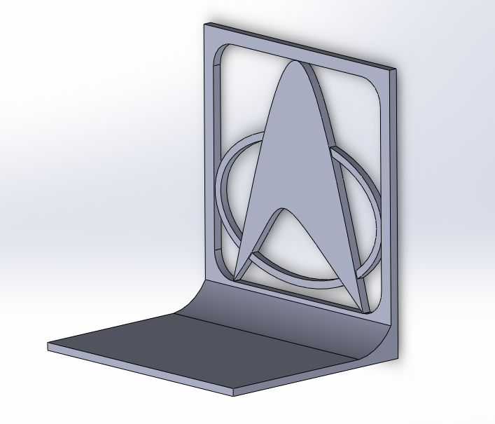 ⭐ Star Trek Bookend・ STL File for ・Cults