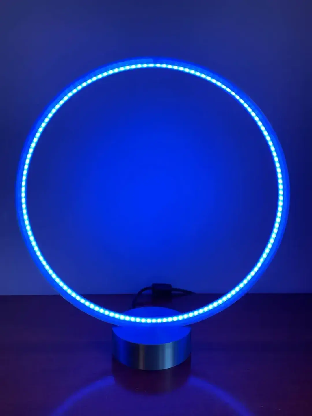 🟣 LED RGB DESIGNER CIRCLE RING HALO LIGHT LAMP - App & Music Controlled ...