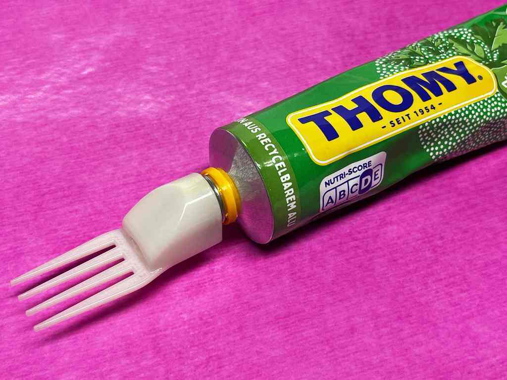 🏕️ THE SAURK - THOMY TUBE FORK - easy & working print・Free 3D File for ・Cults