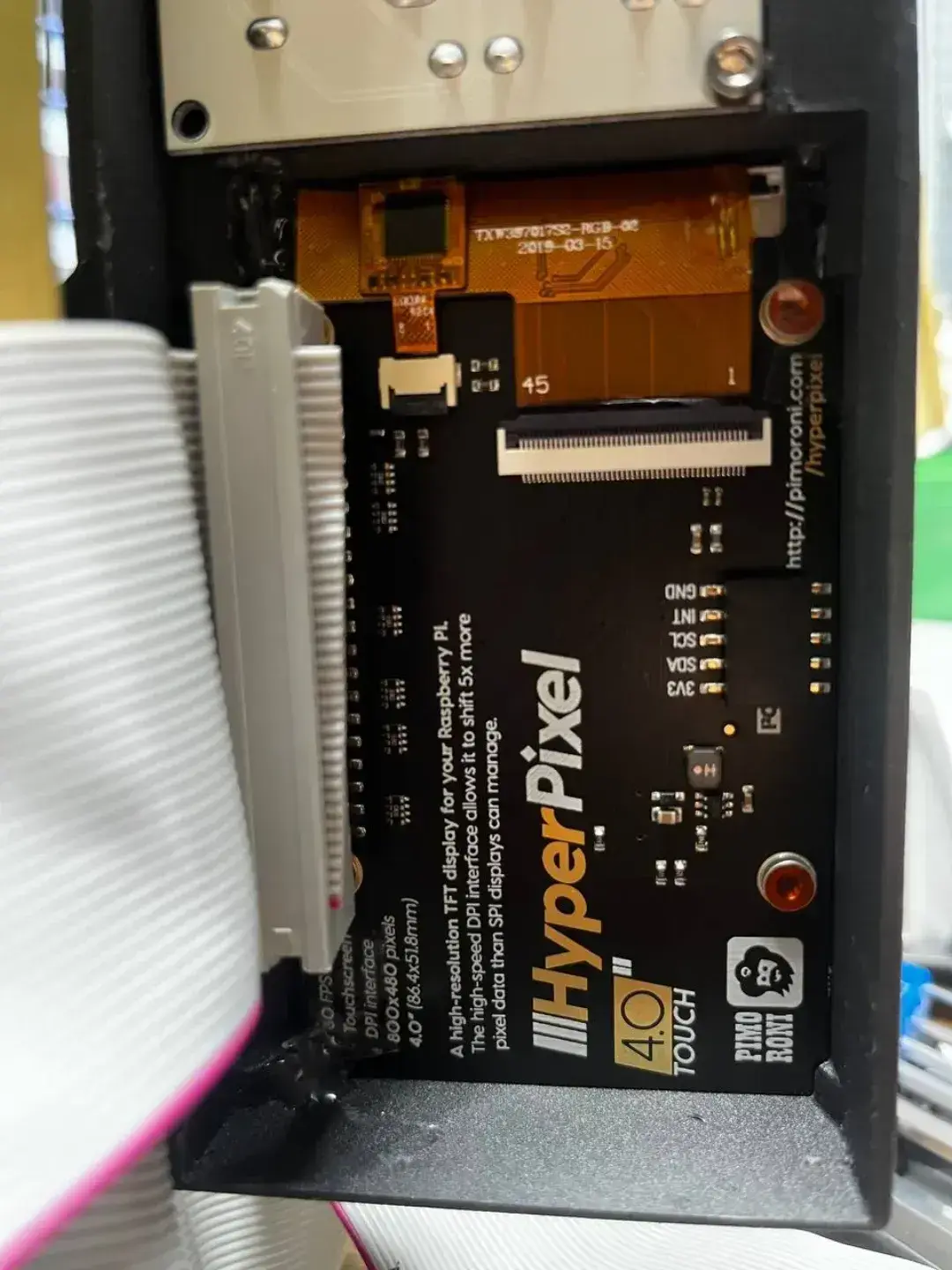 Free 3D file LCD + Hyperpixel 4" touchscreen cover (BEAR VERSION) 🐻 ・3D printing model to ...