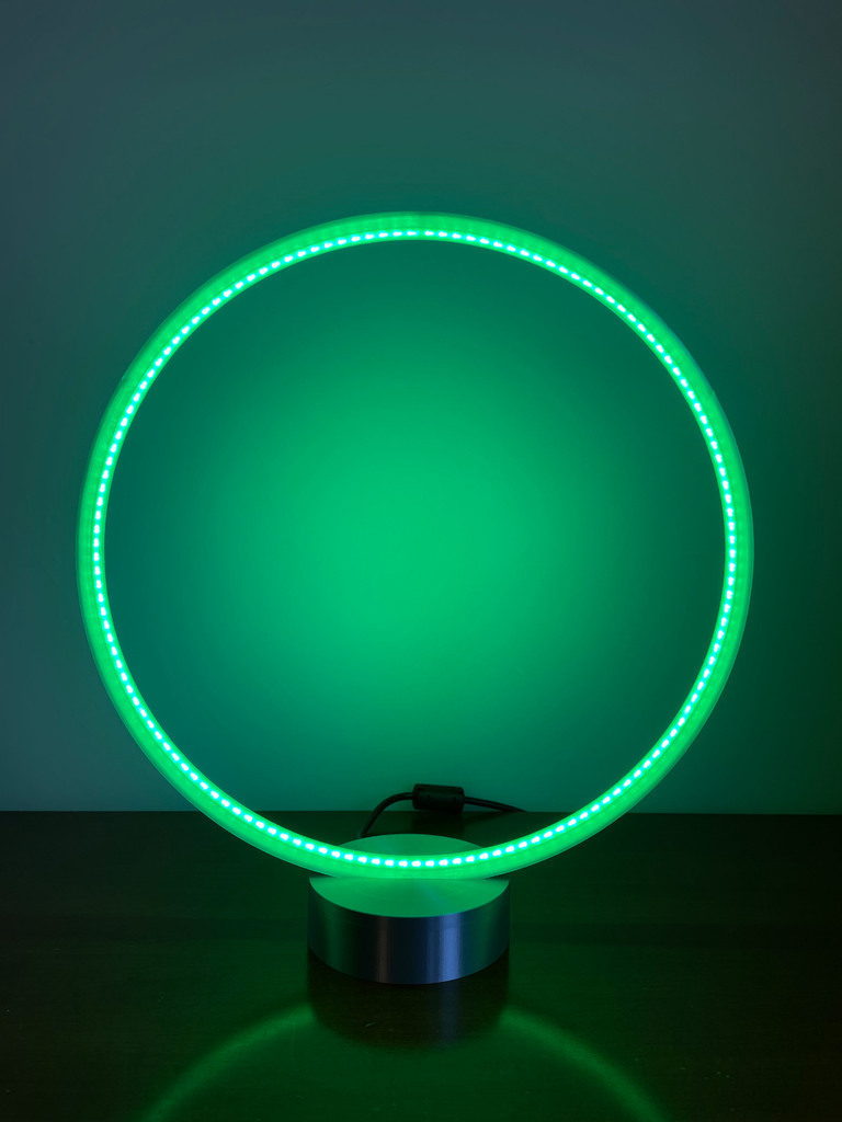 Free STL file LED RGB DESIGNER CIRCLE RING LIGHT LAMP - App & Music ...
