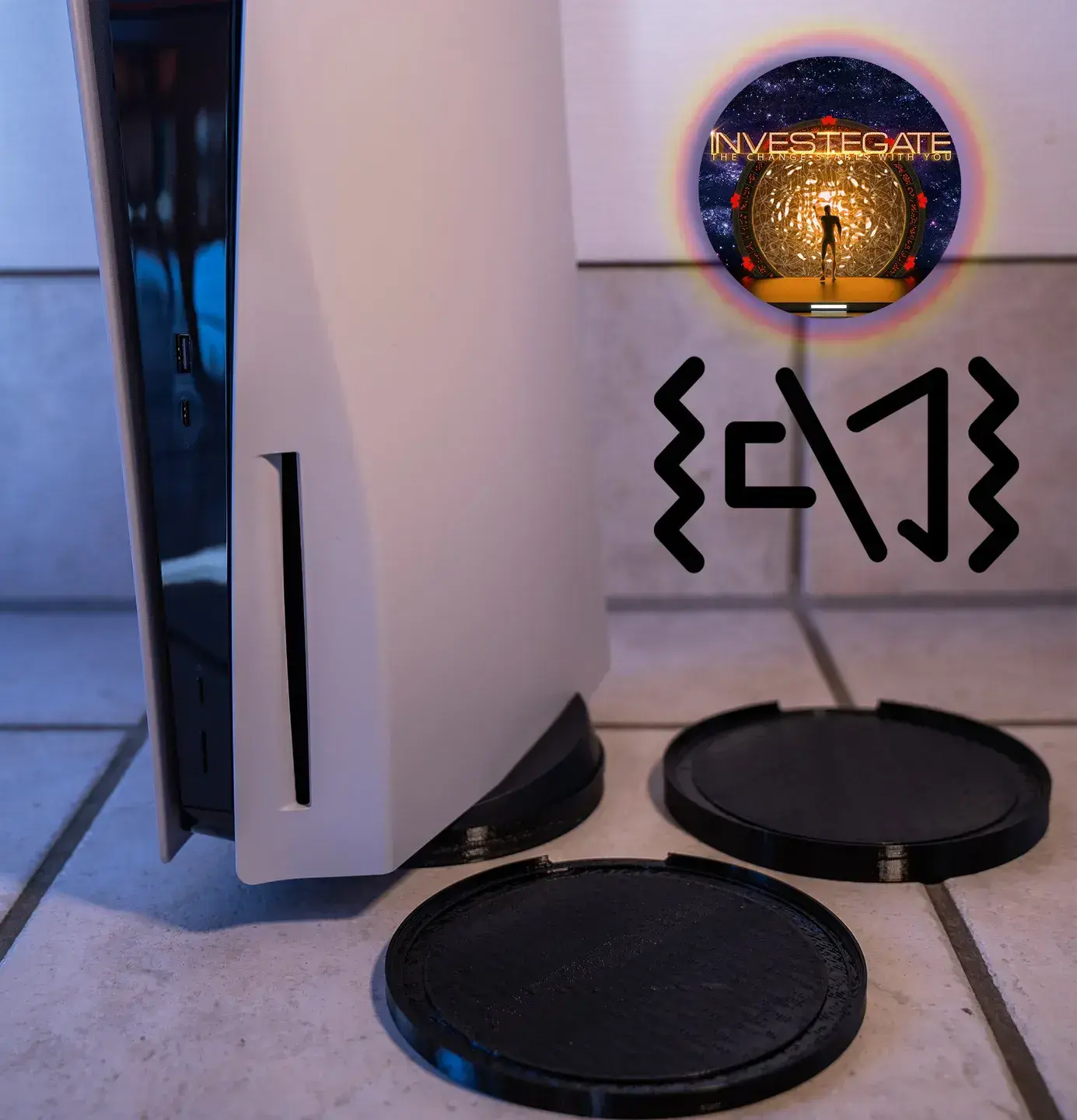 🎮 Playstation 5 PS5 Anti-Vibration vibration damper rubber mat - better airflow cooling・Free 3D ...