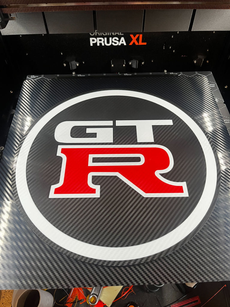 🚗 Nissan GT-R GTR Logo MMU Multicolor・Free 3D File for ・Cults