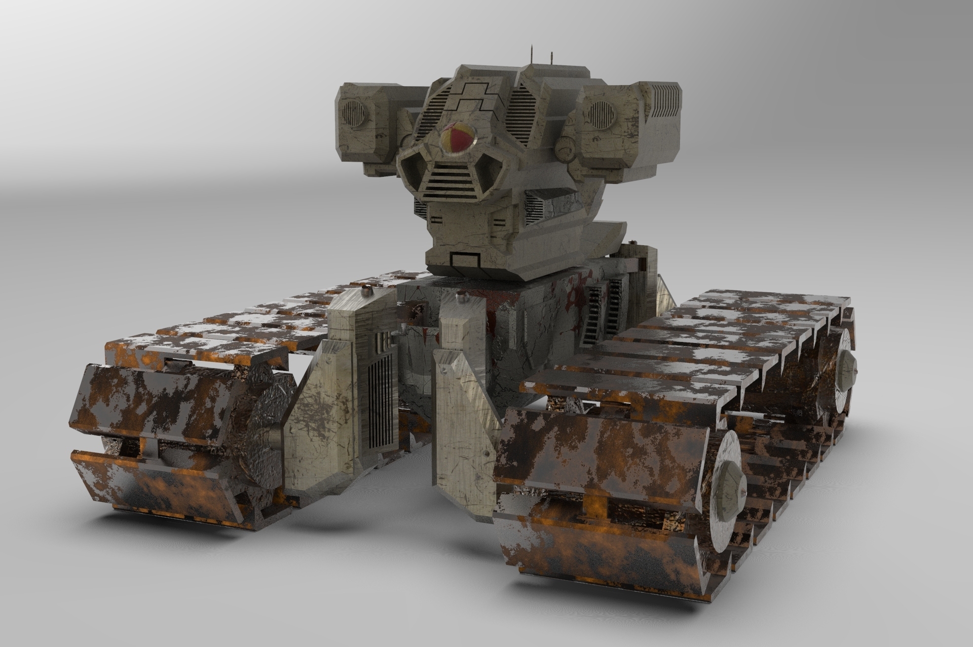 Free STL file Battle Mech Tracked 🤖 ・3D printer model to download・Cults
