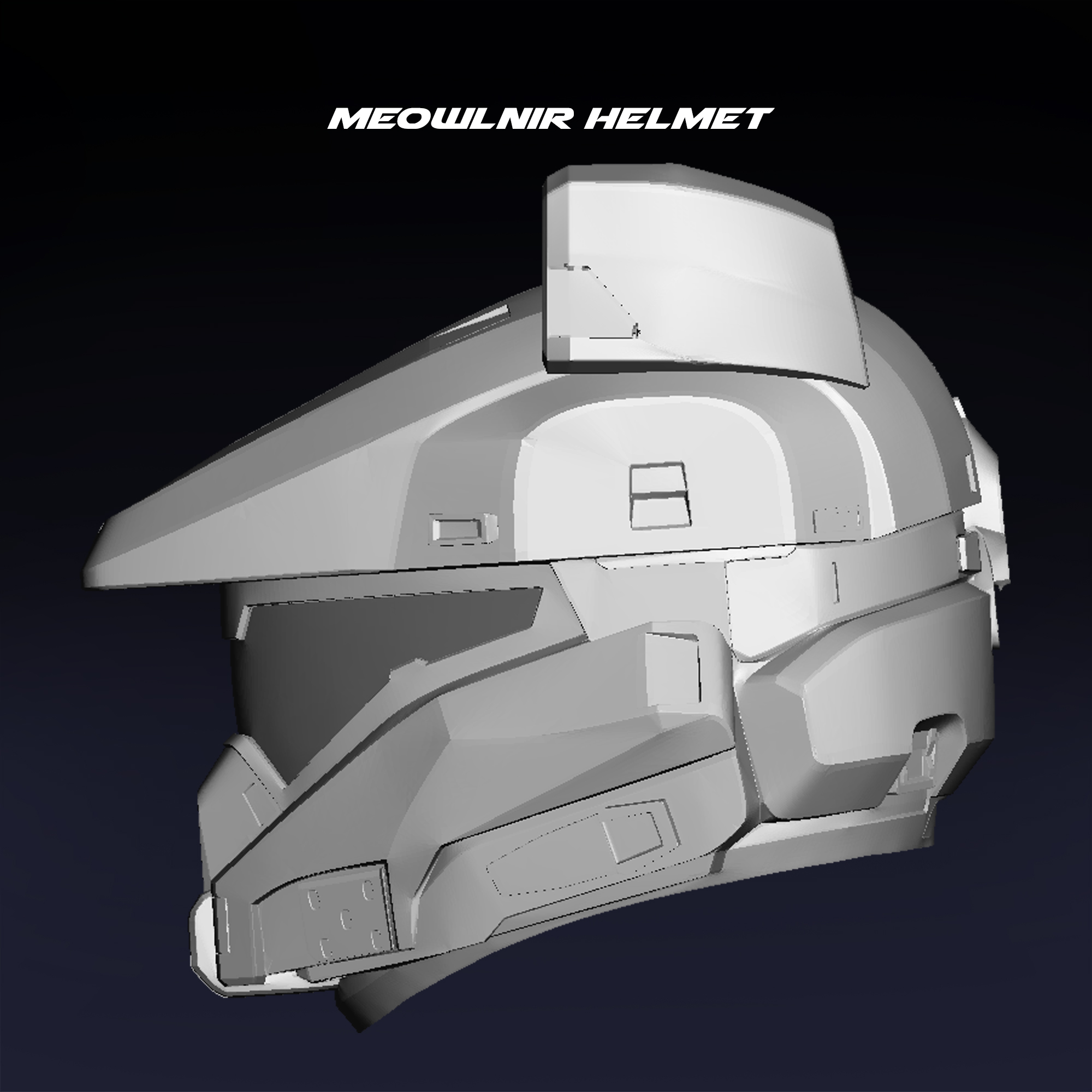 3D file Halo Infinite Meownir Wearable Helmet - Cat Ears 😇 ・Design to ...