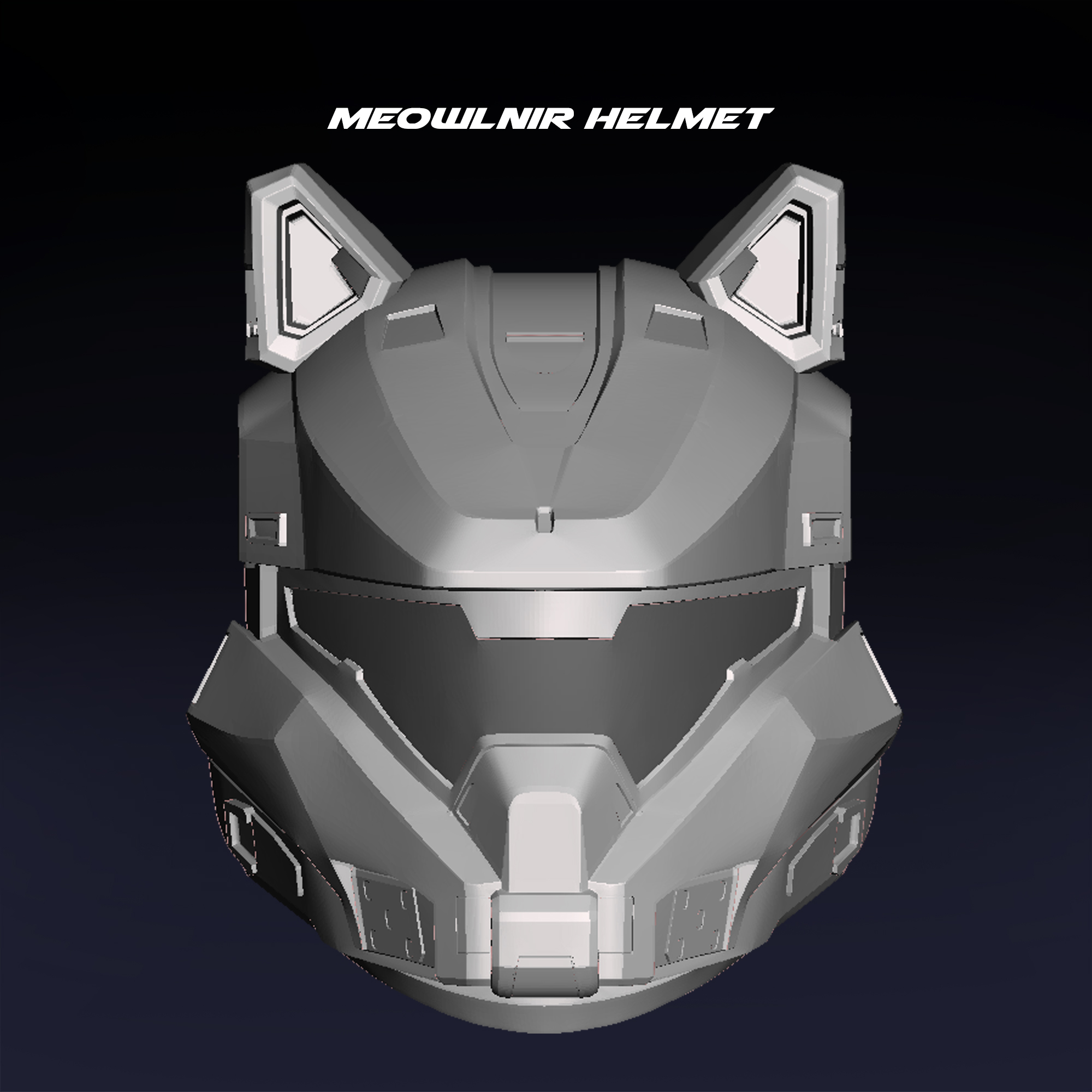3D file Halo Infinite Meownir Wearable Helmet - Cat Ears 😇 ・Design to ...