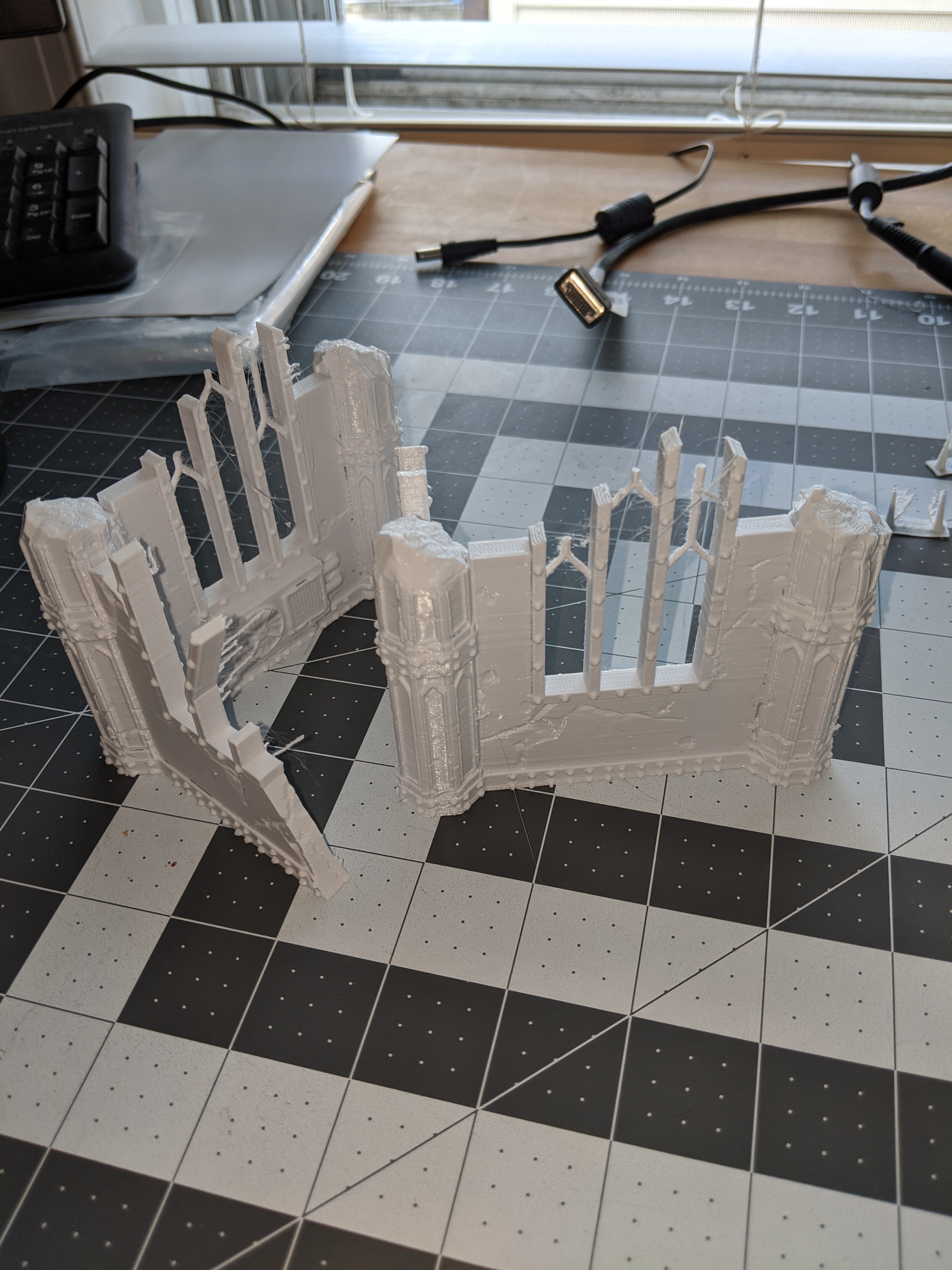 3D printable terrain wall for 40k warhammer or futuristic environment・Cults
