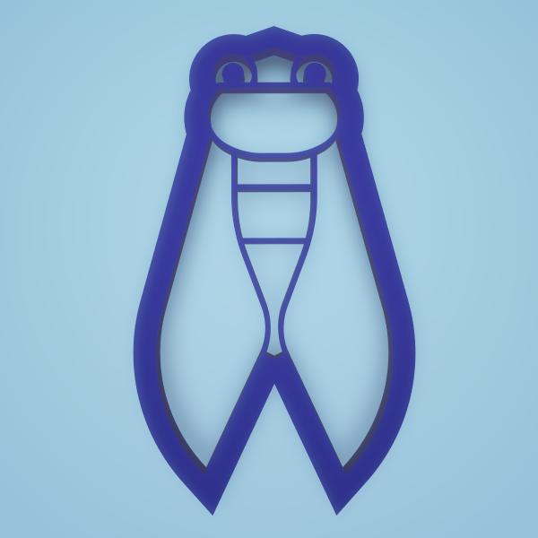 STL file cicada polymer clay cutter 🎨 ・3D printer design to download・Cults