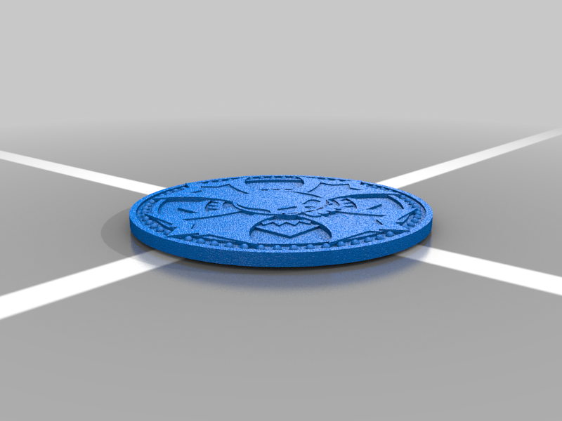 ⚔ Warhammer silver coin (shilling)・Free STL File for ・Cults
