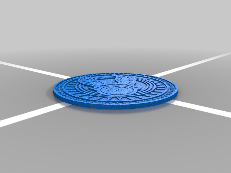 ⚔ Warhammer gold coin (crown)・Free STL File for ・Cults