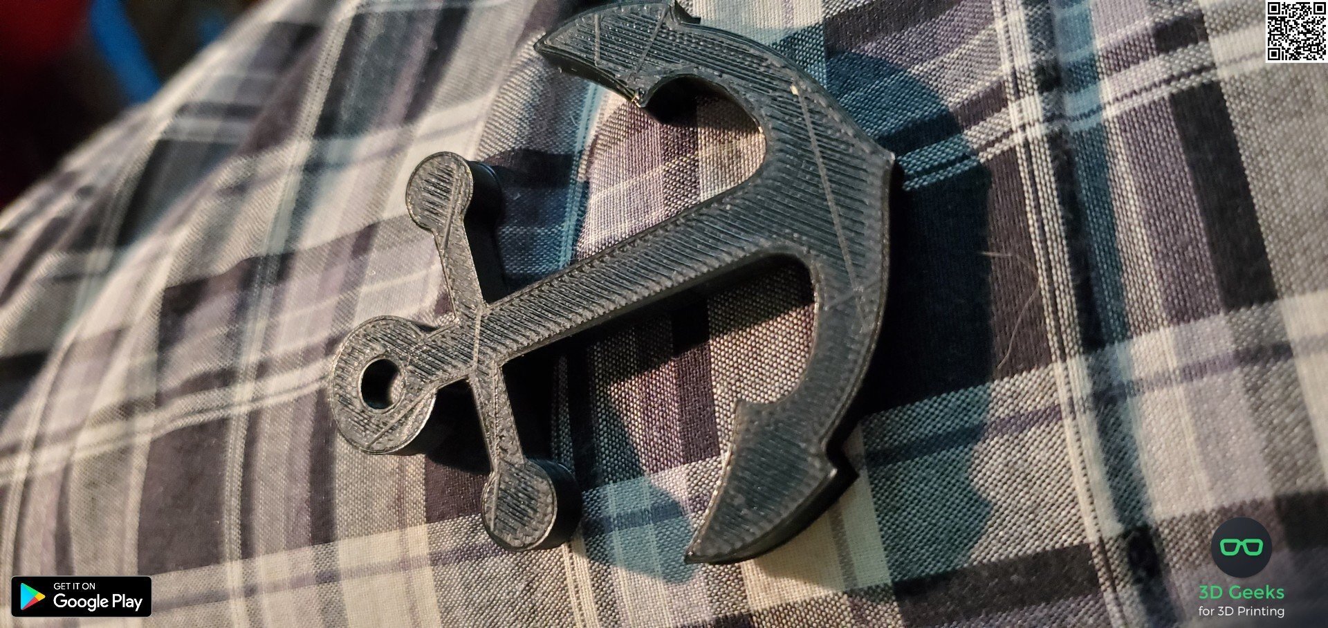 3D printable Anchor key chain・Cults
