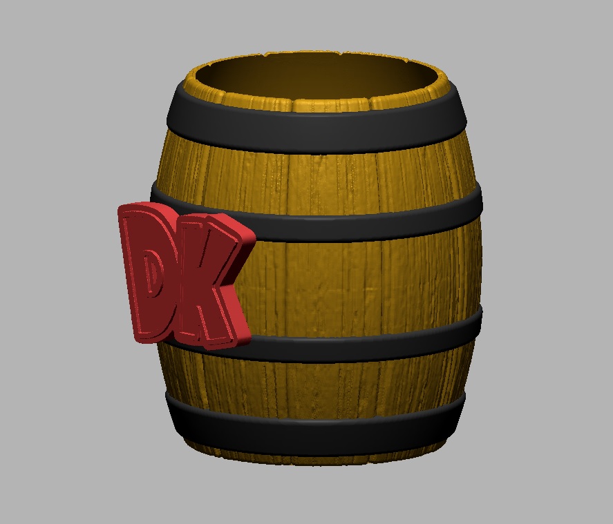 ️ DK Barrel・ STL File for ・Cults