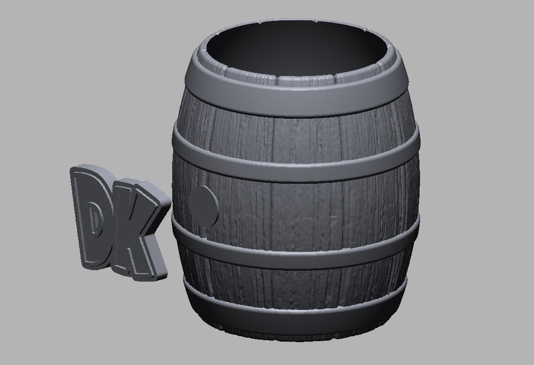 ️ DK Barrel・ STL File for ・Cults