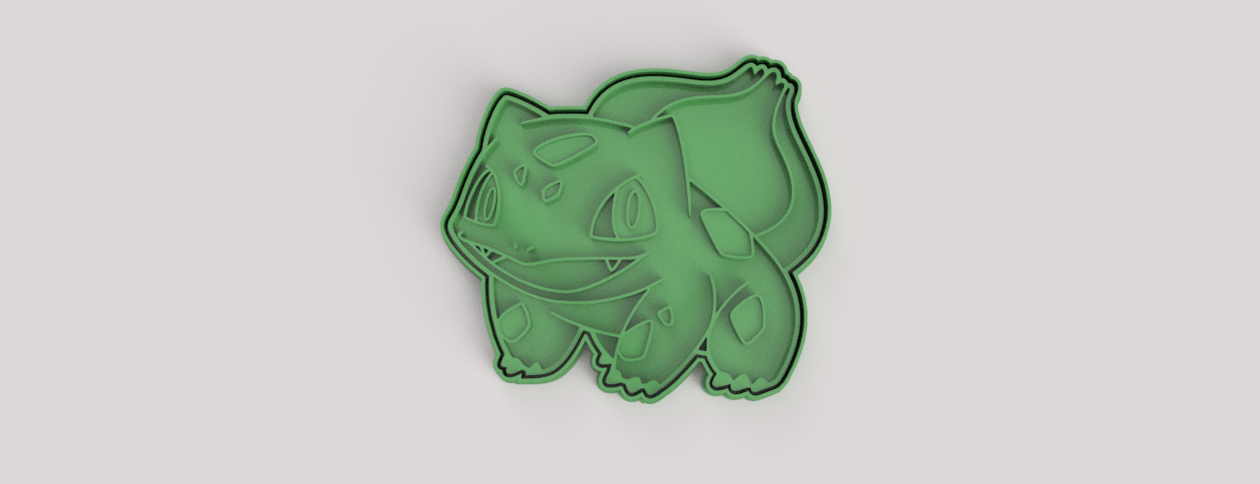 STL-Datei Bulbasaur Ausstechform 🐉・3D-Druck-Idee zum Herunterladen・Cults