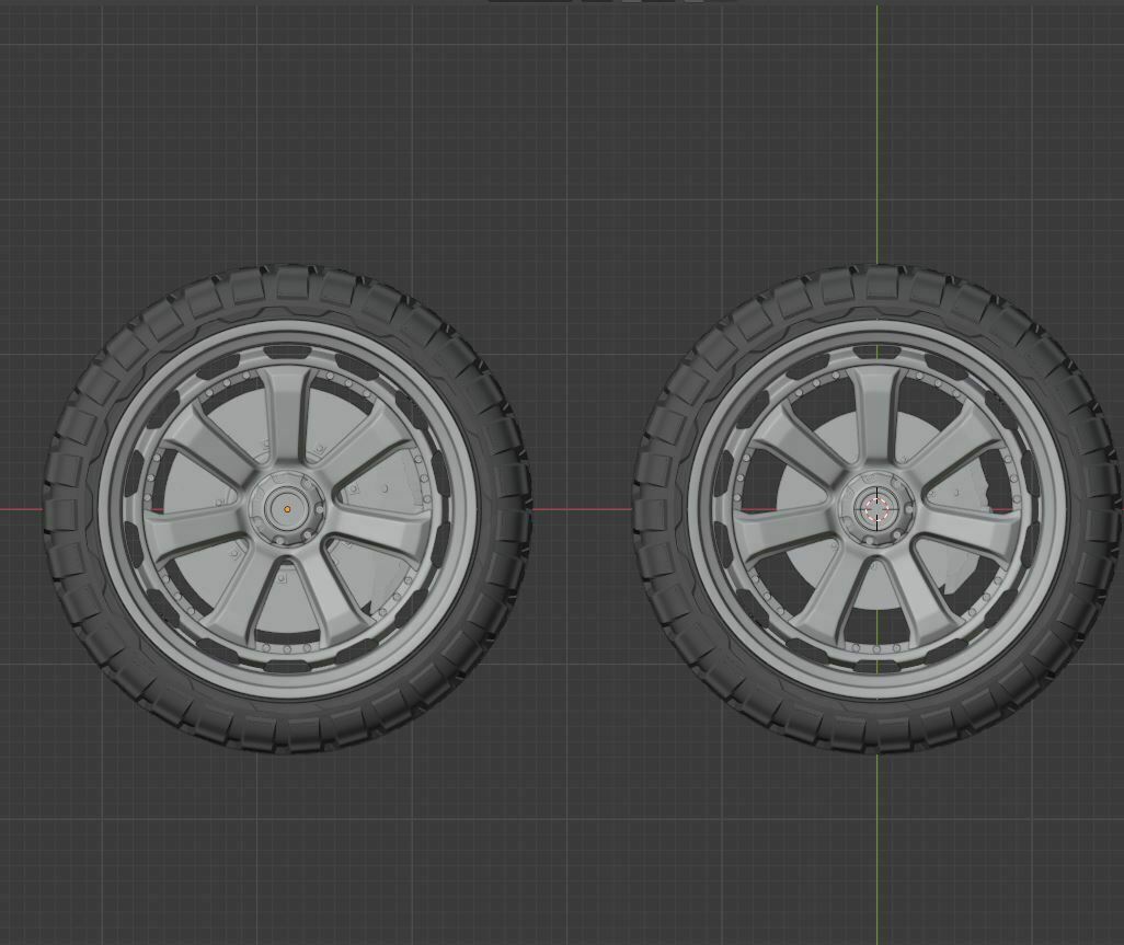 🛞 OFFROAD WHEEL SET with LOW PROFILE TIRES FOR DIECAST AND RC・ 3D File ...