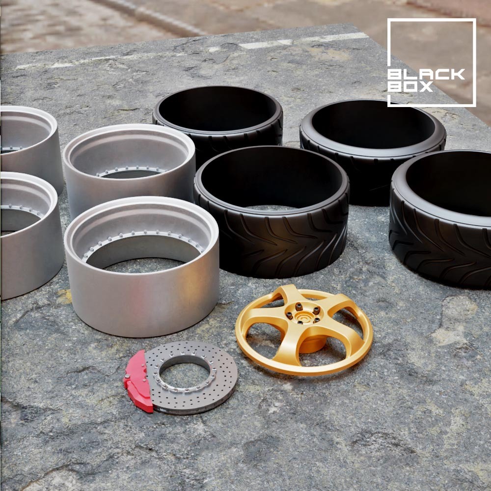 Archivo 3D Juego de ruedas estilo WORKmeister DELANTERO Y TRASERO con 2 ...