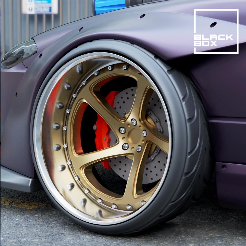 🛞 Twisted Style Deep Wheel set FRONT AND REAR w/ 2 offsets・ STL File ...