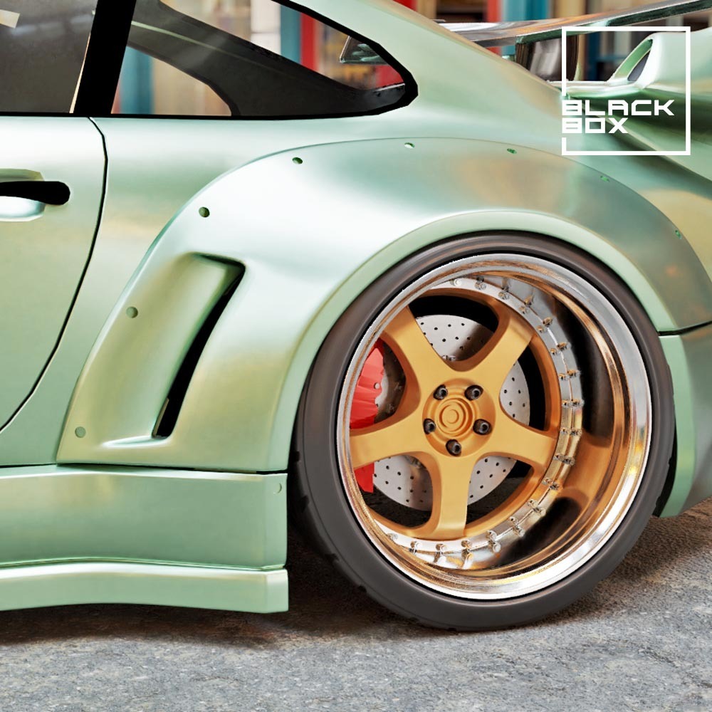 Archivo 3D Juego de ruedas estilo WORKmeister DELANTERO Y TRASERO con 2 ...