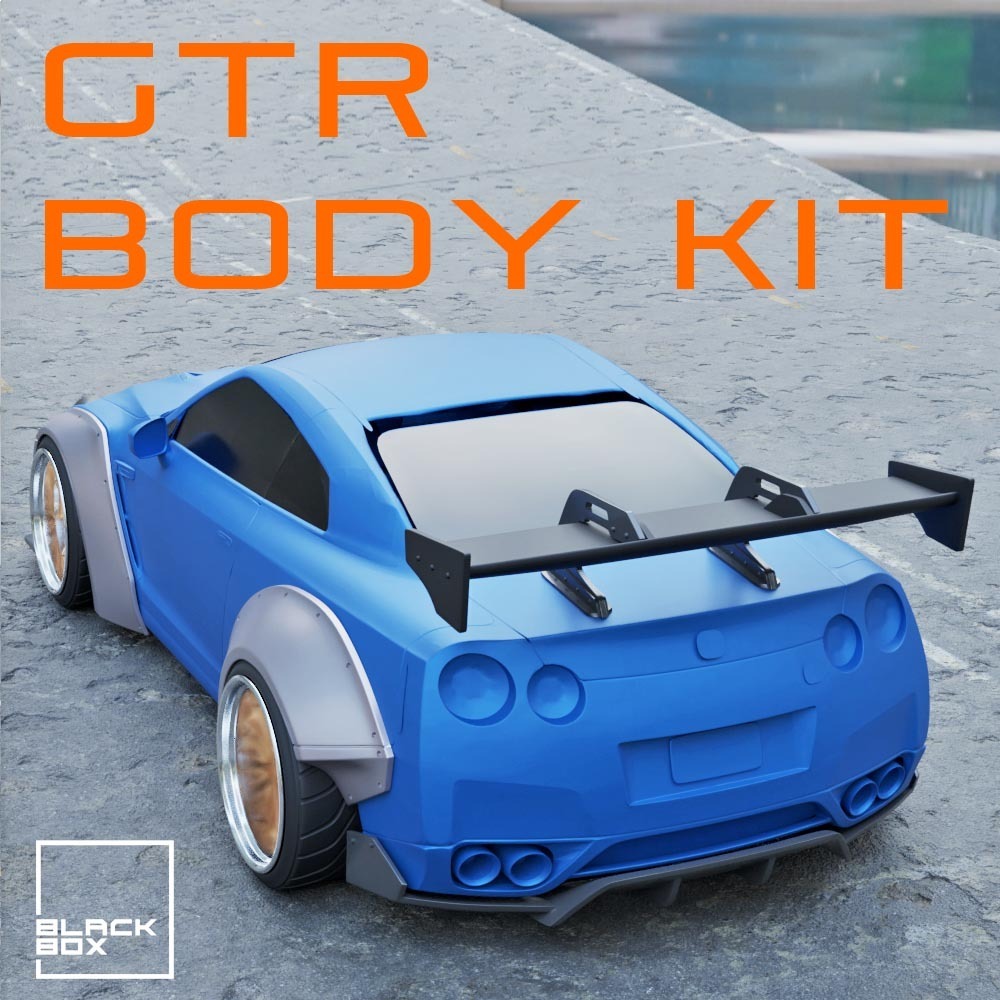 3D file Widebody Set for GTR R35 Diecast models and RC 👽 ・3D printable ...