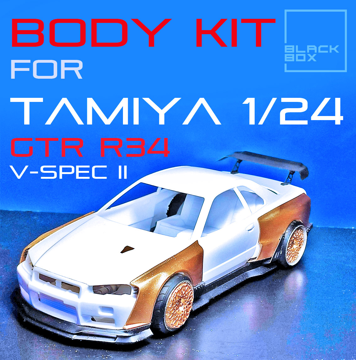 👽 GTR R34 BODYKIT For Tamiya 1/24・ 3D File for ・Cults