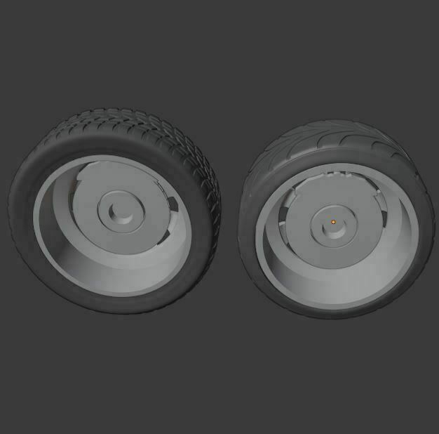 STL 文件Old School Rally Wheel set 2 offsets and 2 tires 👴 ・可下载的 3D 打印模型・ ...