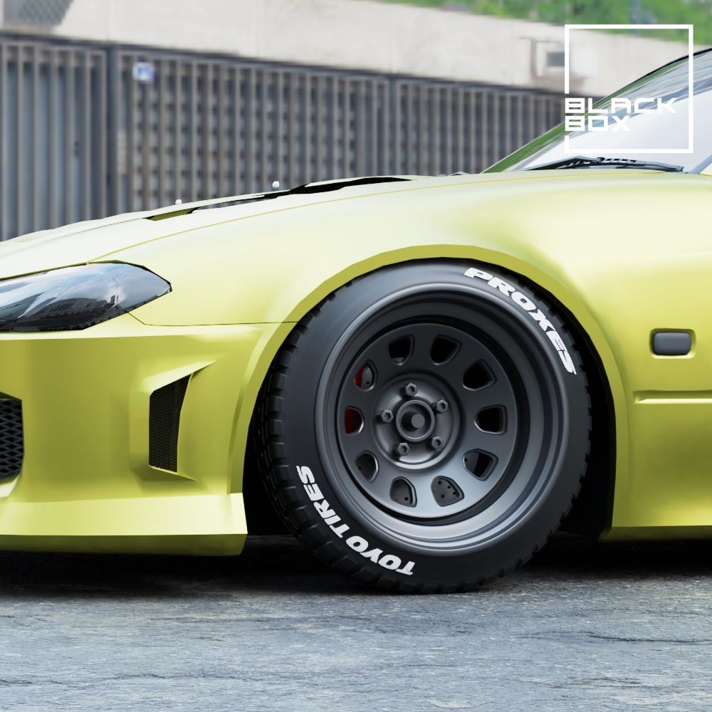 🛞 D Steel Wheel set Front and Rear with 2 tires・ 3D File for 3D ...
