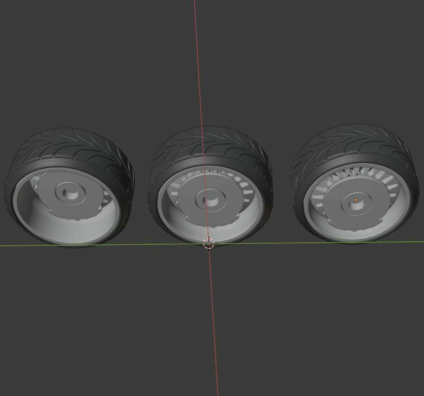 🛞 BB002 Wheel set with 3 offsets・ STL File for ・Cults