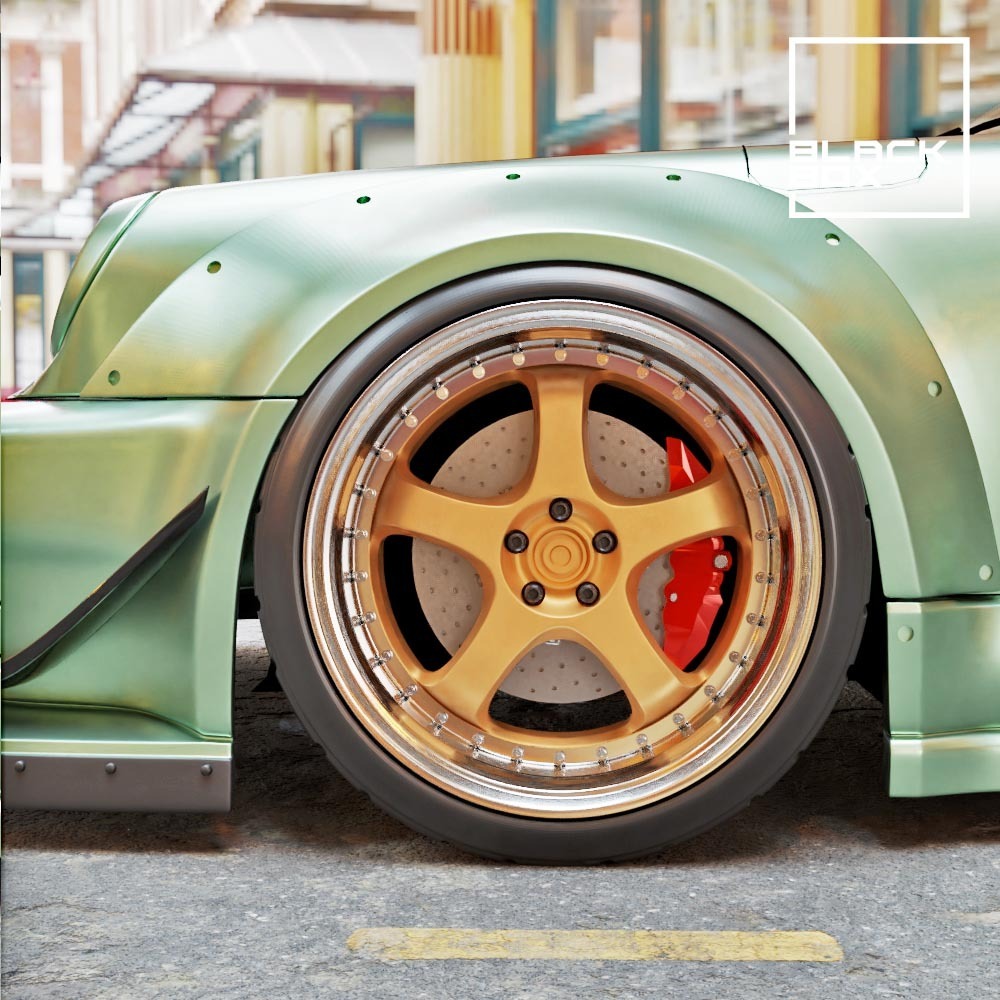 Archivo 3D Juego de ruedas estilo WORKmeister DELANTERO Y TRASERO con 2 ...