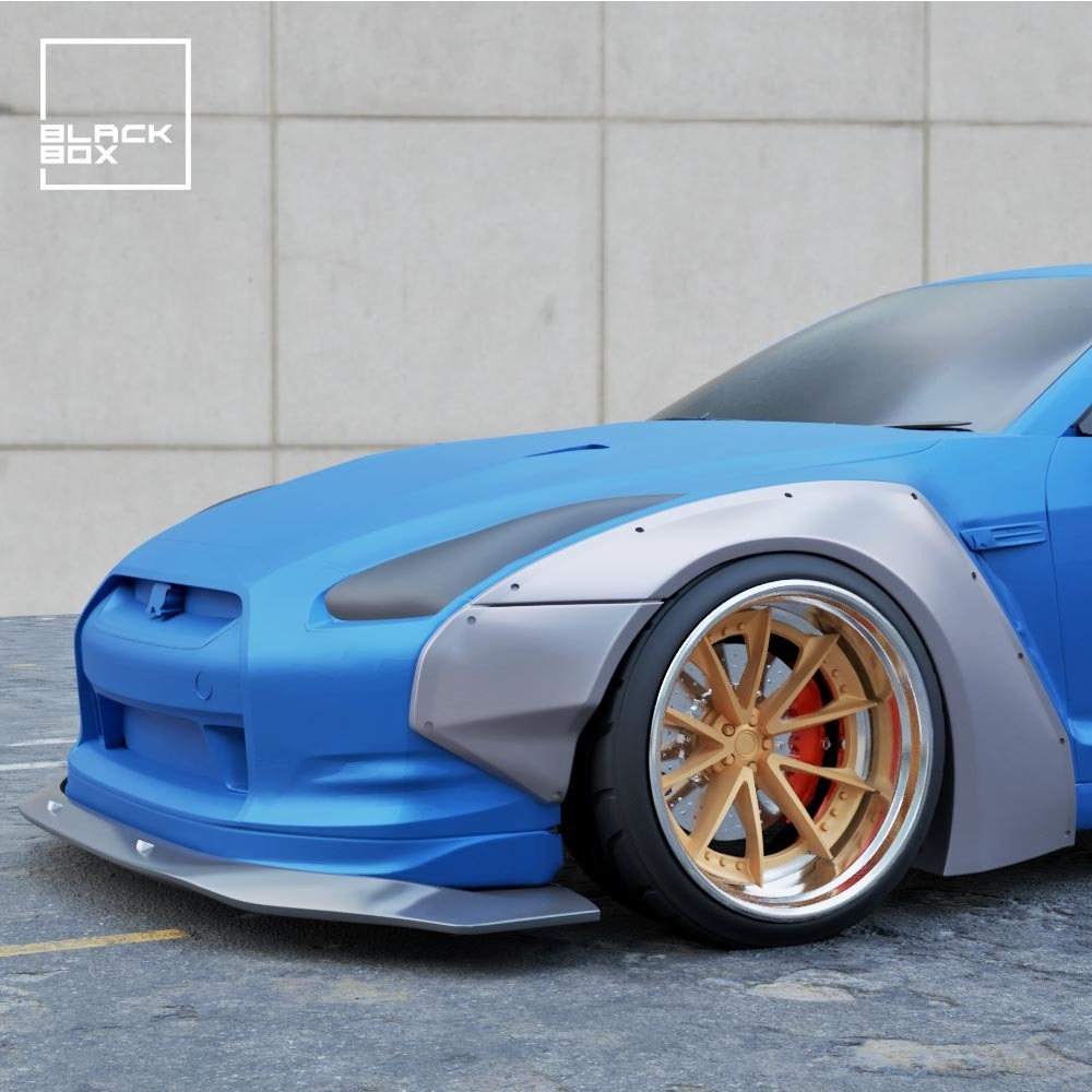 3D file Widebody Set for GTR R35 Diecast models and RC 👽 ・3D printable ...