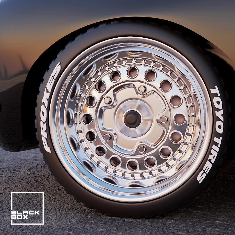 🛞 Speedster Style Wheel, brake and Tire for diecast and RC model 1/24 ...