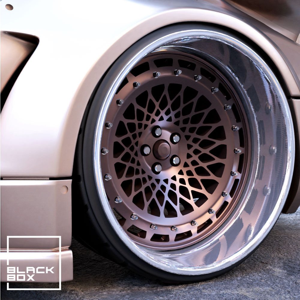 🛞 BB01 PQP STYLE Wheel set Front and Rear with 3 offsets・ 3D File for ...