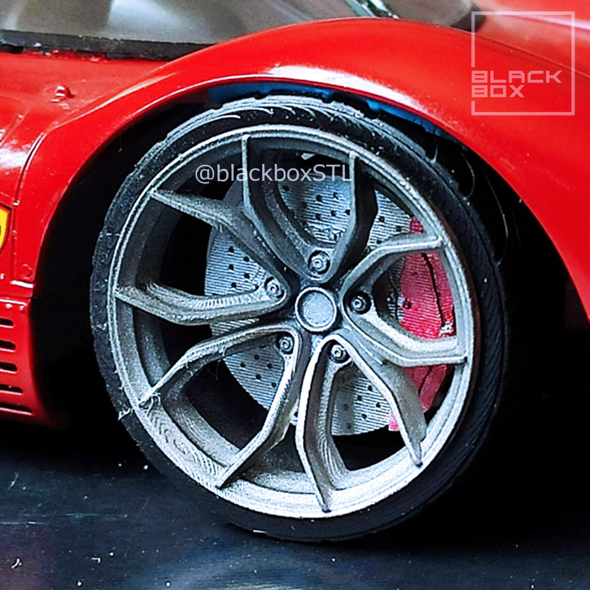 🛞 RMD Wheel Set front and rear for miniatures 1-24th・ 3D File for ・Cults