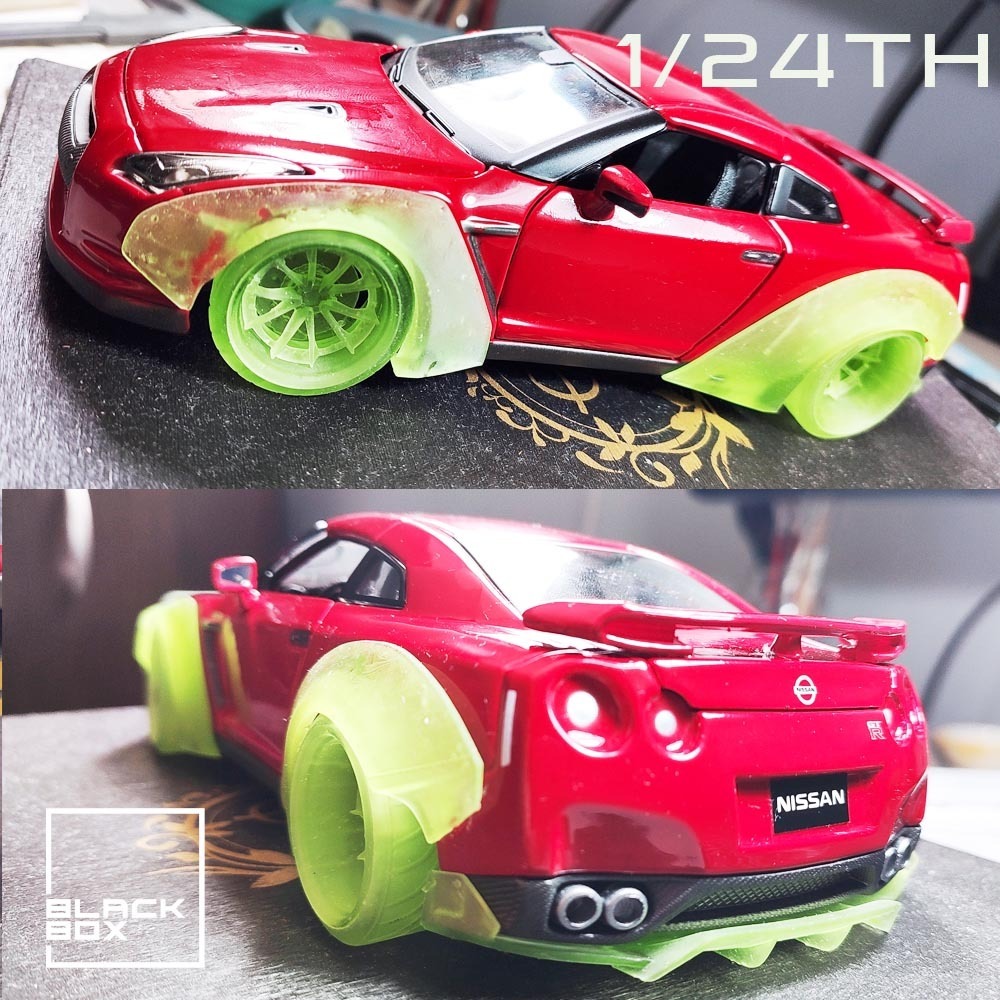 3D file Widebody Set for GTR R35 Diecast models and RC 👽 ・3D printable ...