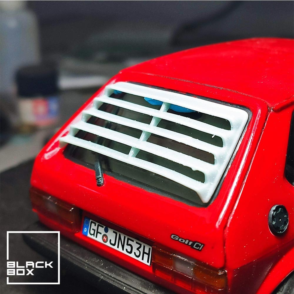 🏌️ GOLF MK1 Rear window Louver for REVELL FUJIMI 1-24th and 1-18th・ 3D ...