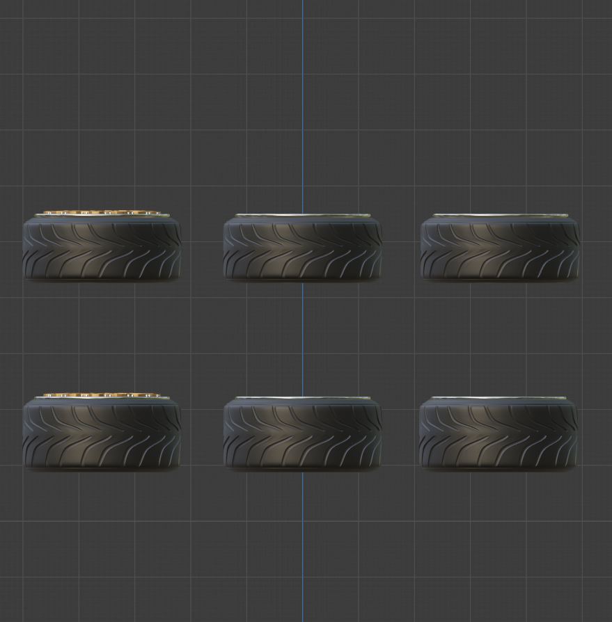 3D file EVE Mesh Wheel Set front and rear 3 Offsets 🛞 ・3D printable ...