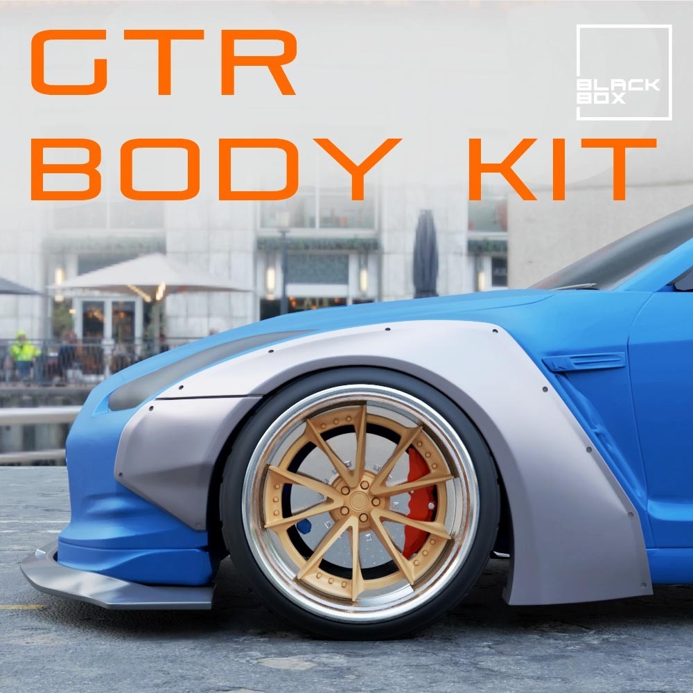 3D file Widebody Set for GTR R35 Diecast models and RC 👽 ・3D printable ...