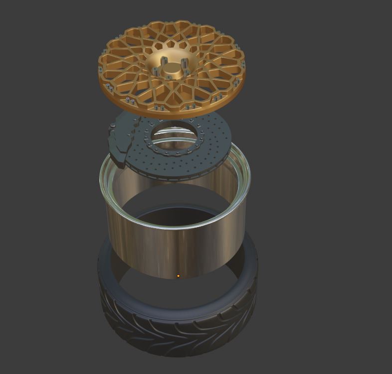 3D file EVE Mesh Wheel Set front and rear 3 Offsets 🛞 ・3D printable ...