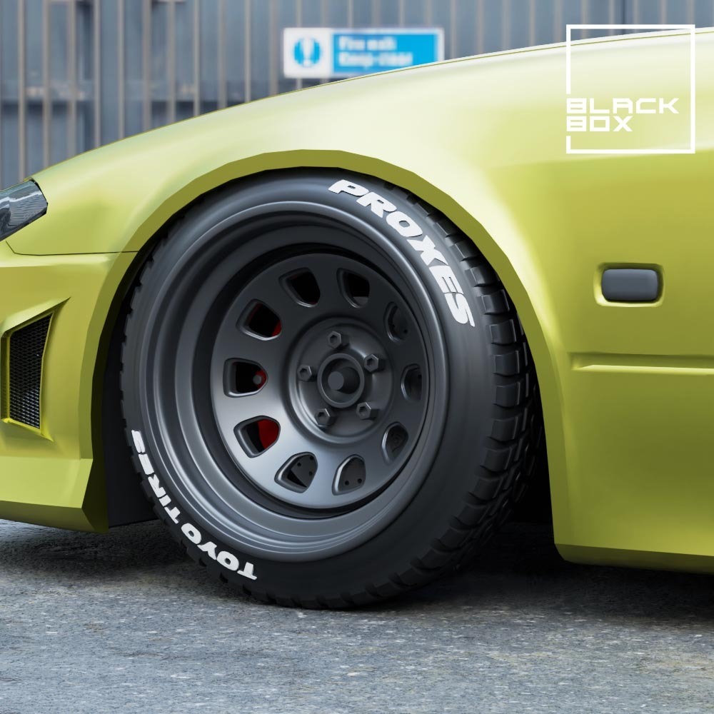 🛞 D Steel Wheel set Front and Rear with 2 tires・ 3D File for 3D ...