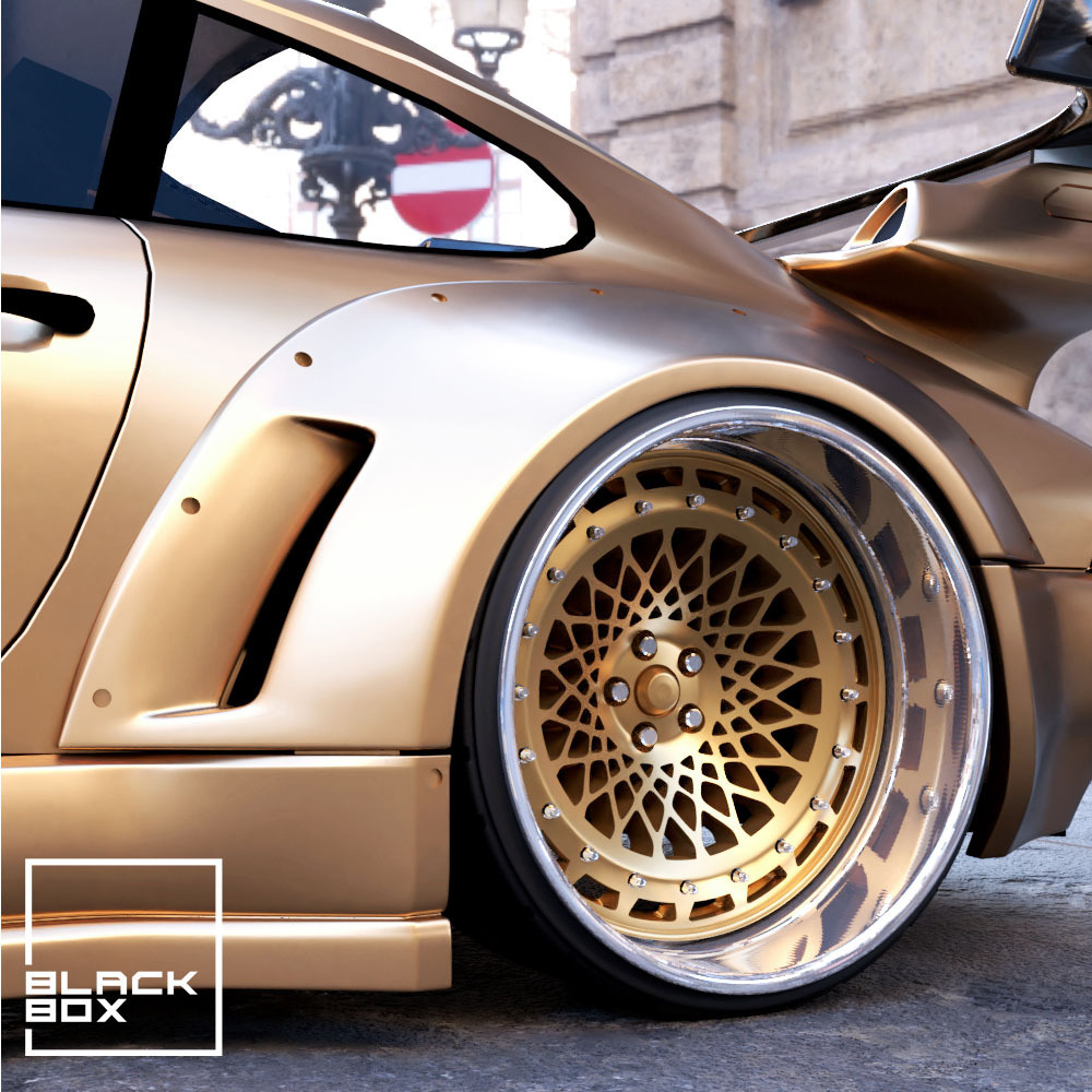 🛞 BB01 PQP STYLE Wheel set Front and Rear with 3 offsets・ 3D File for ...