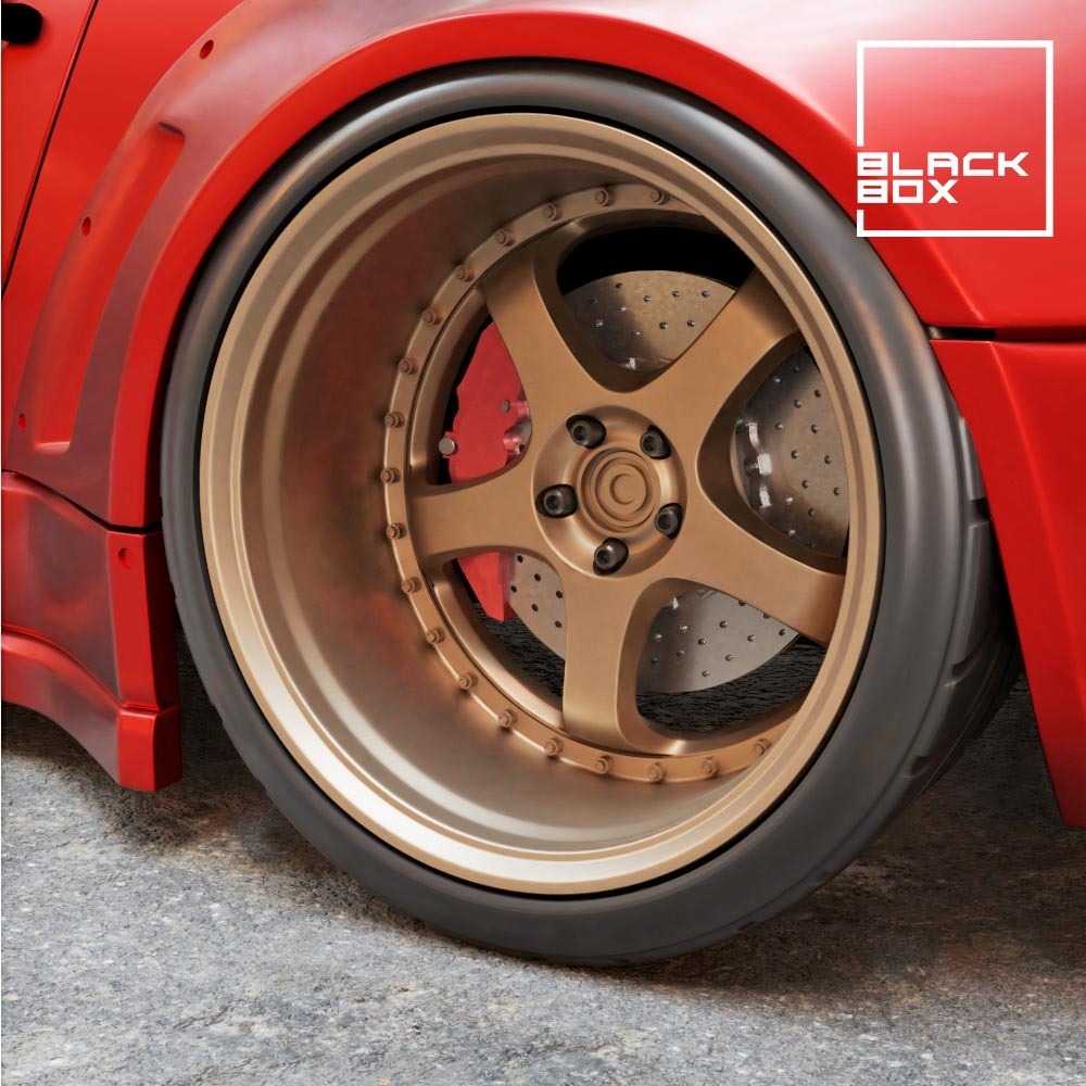 Archivo 3D Juego de ruedas estilo WORKmeister DELANTERO Y TRASERO con 2 ...