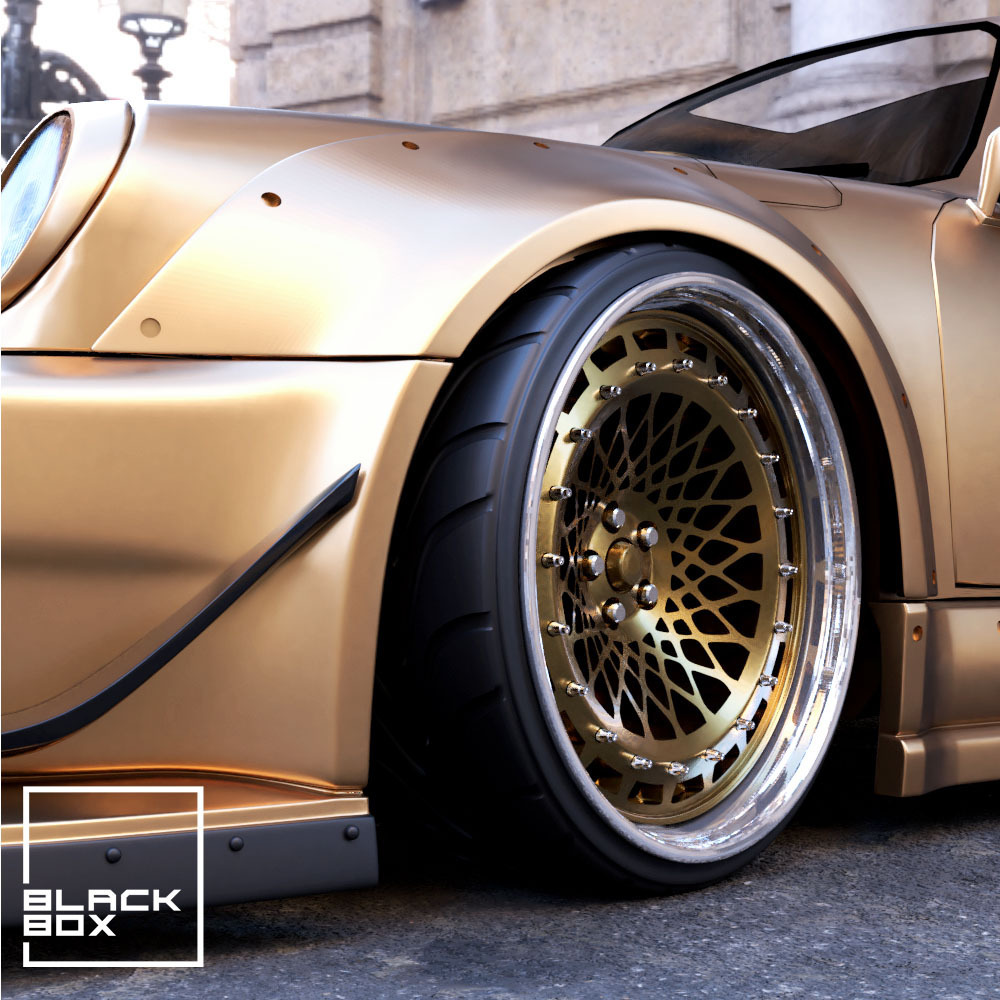 🛞 BB01 PQP STYLE Wheel set Front and Rear with 3 offsets・ 3D File for ...