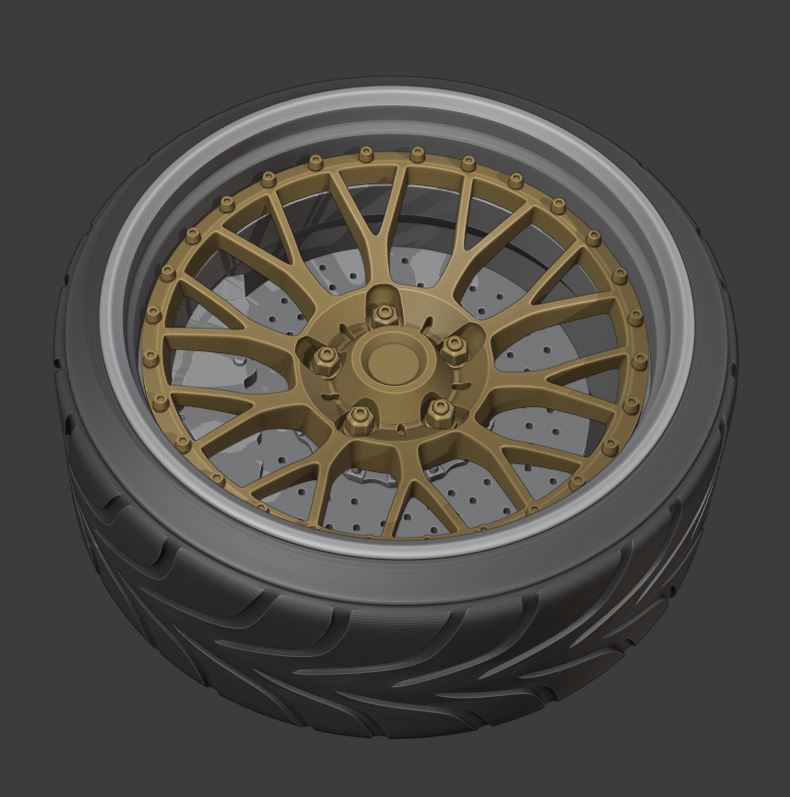 3D file Boss Wheel Set front and rear for miniatures 2 offsets 🛞 ・3D ...