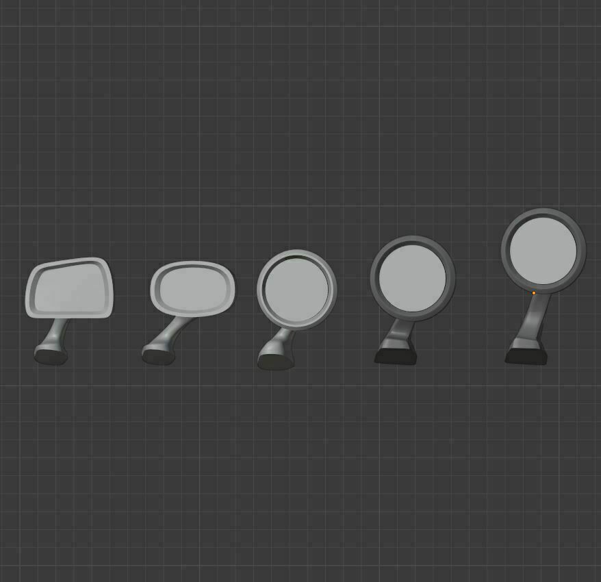 🪞 JDM Fender Mirror 5 Pack for car models・ STL File for ・Cults