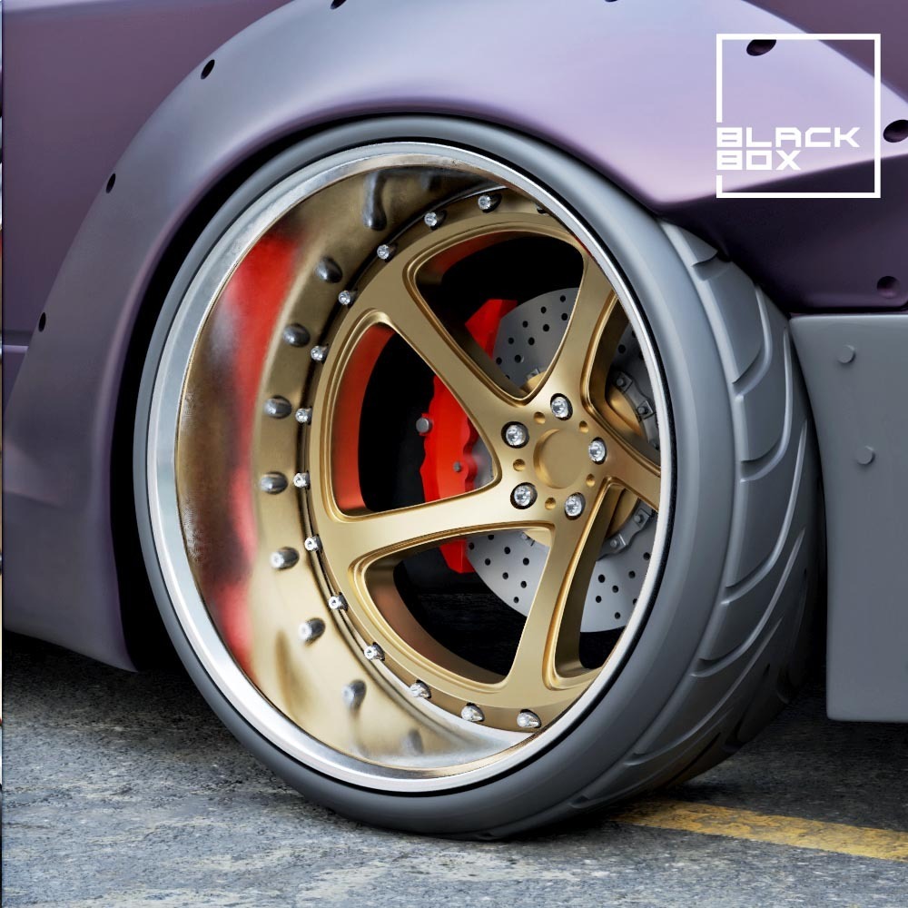 🛞 Twisted Style Deep Wheel set FRONT AND REAR w/ 2 offsets・ STL File ...