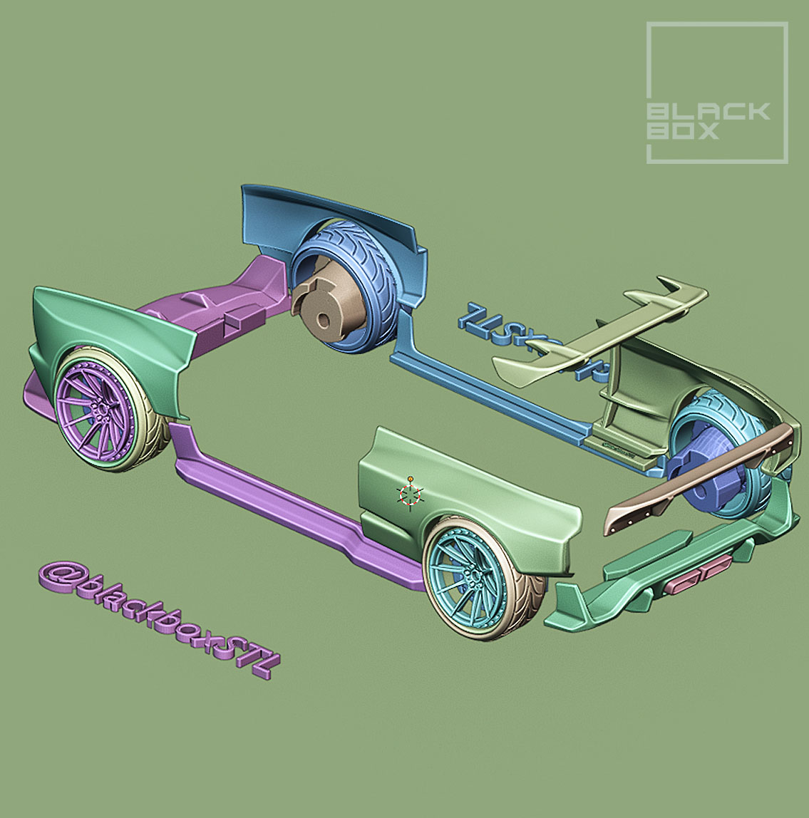 🏌️ GOLF 1 BODYKIT For REVELL 1-24・ 3D File for ・Cults