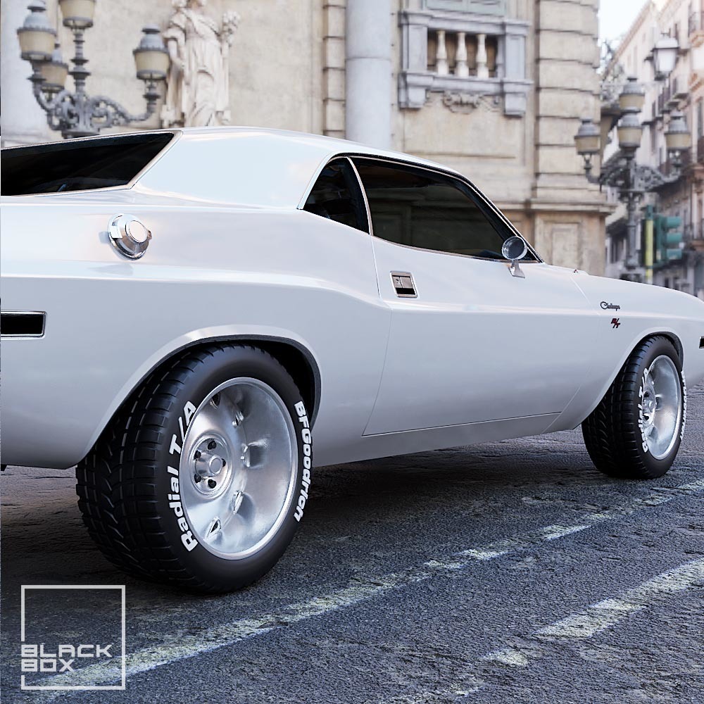 🚗 Muscle Car Rallye Wheels with Tire - Front and Rear for RC and ...