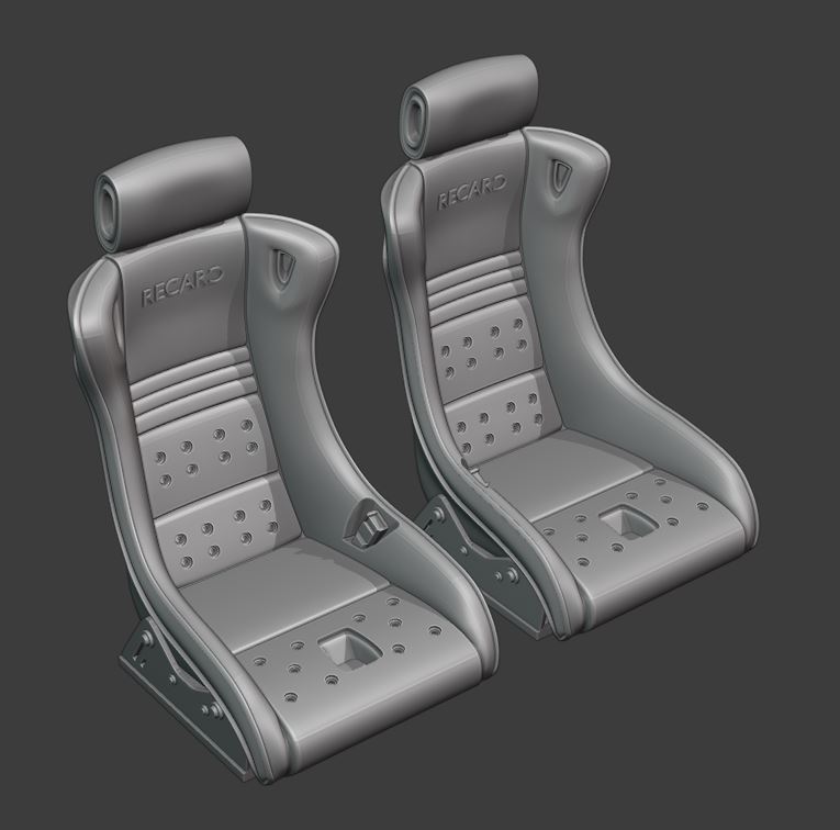 💺 SPORT SEAT FOR DIECAST AND MODELKITS・ 3D File for ・Cults