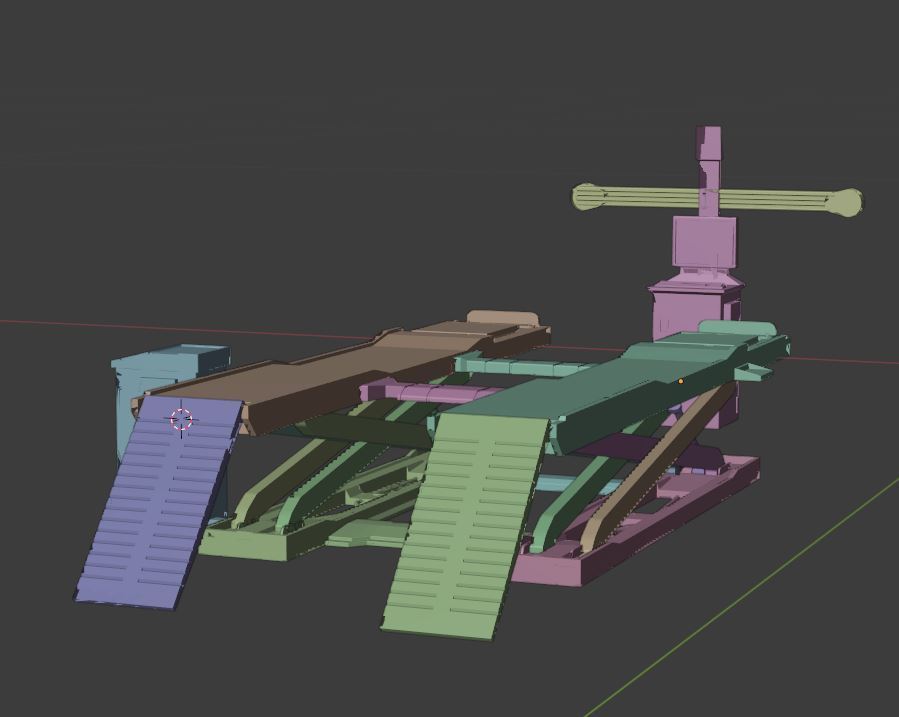 🛞 Diorama: Wheel Alignment Lift for RC and Diecast・ 3D File for ・Cults