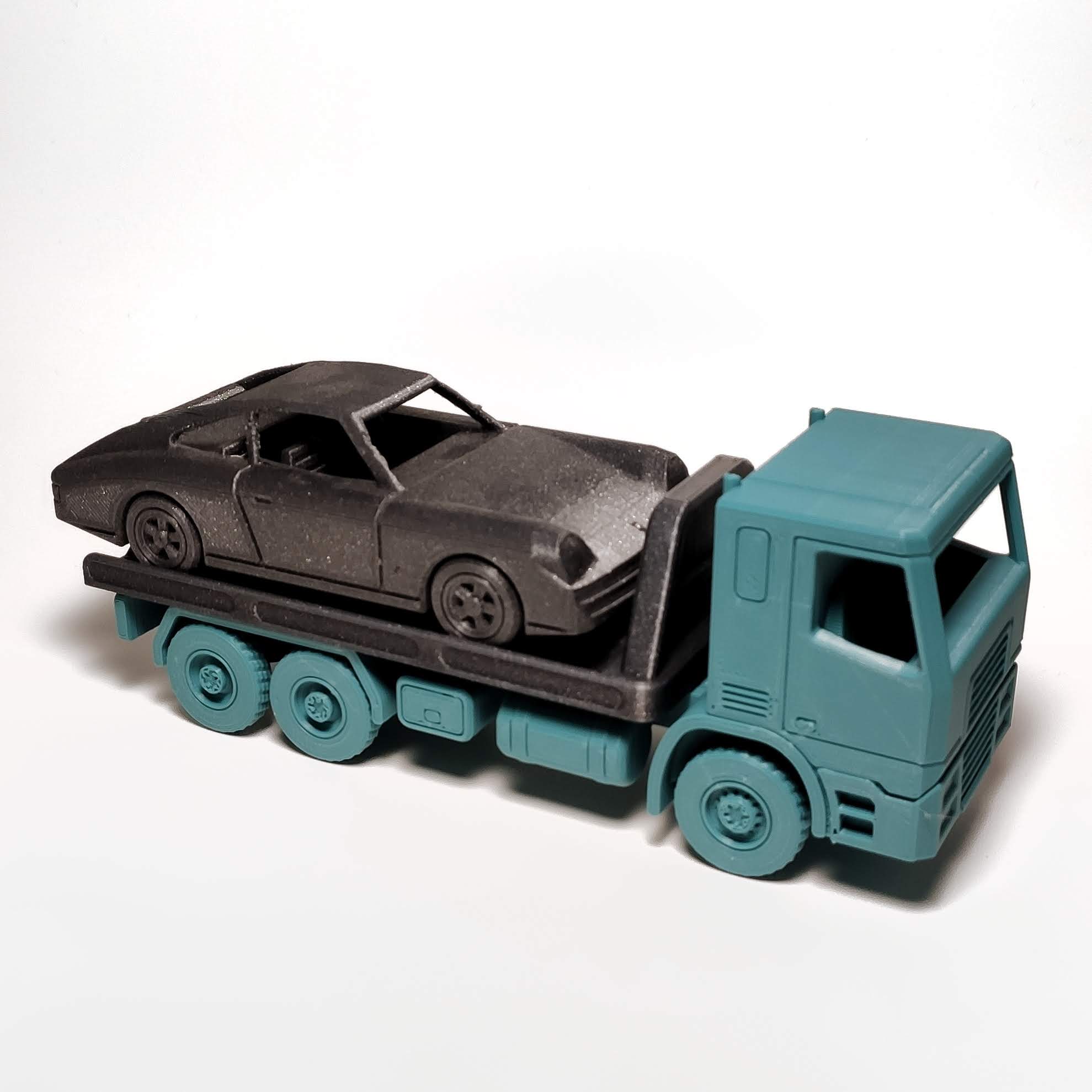 🚗 Print-in-Place Car Transport Module・Free STL File for ・Cults