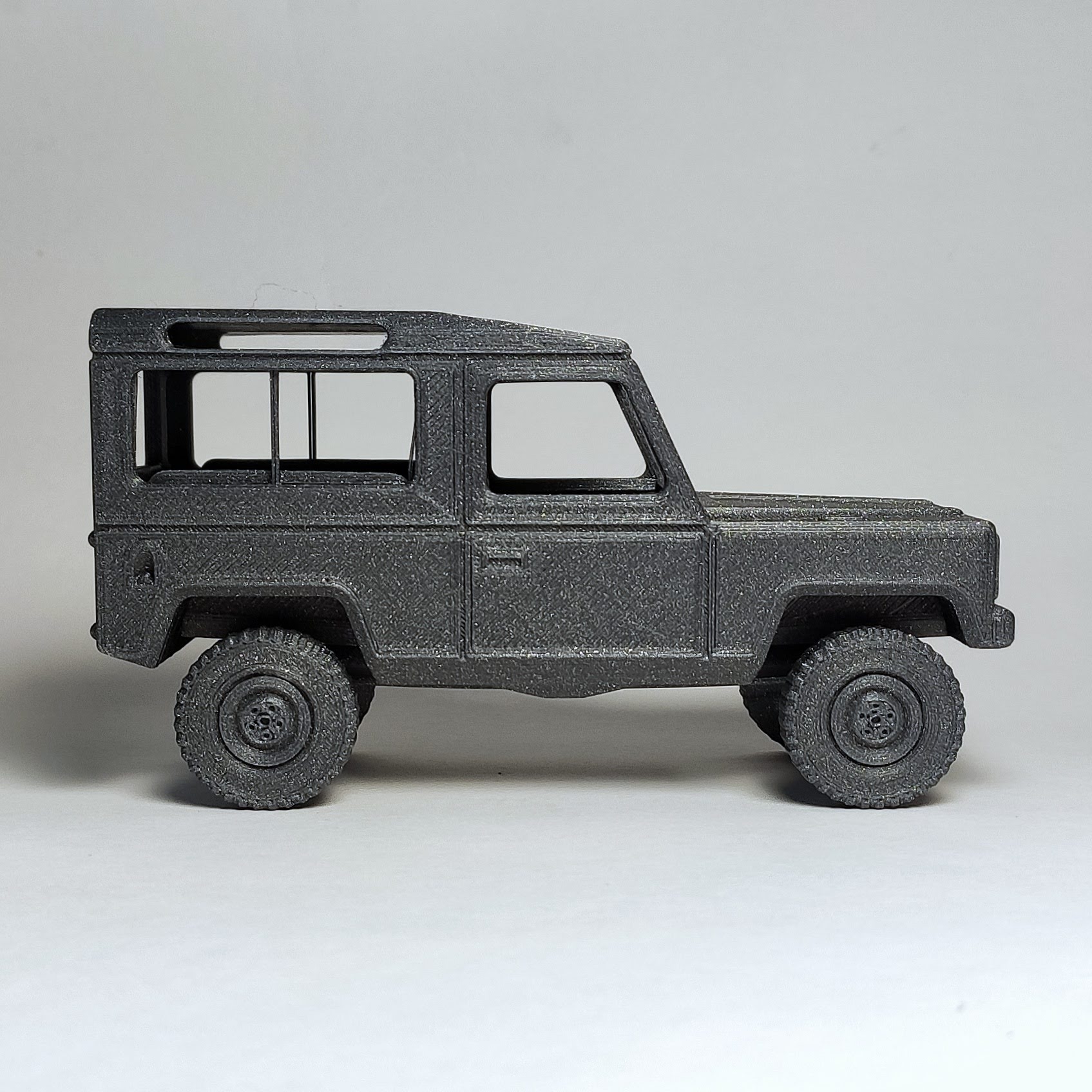 🚗 Print-in-Place Land Rover Defender 2.5D・ STL File for 3D printing・Cults